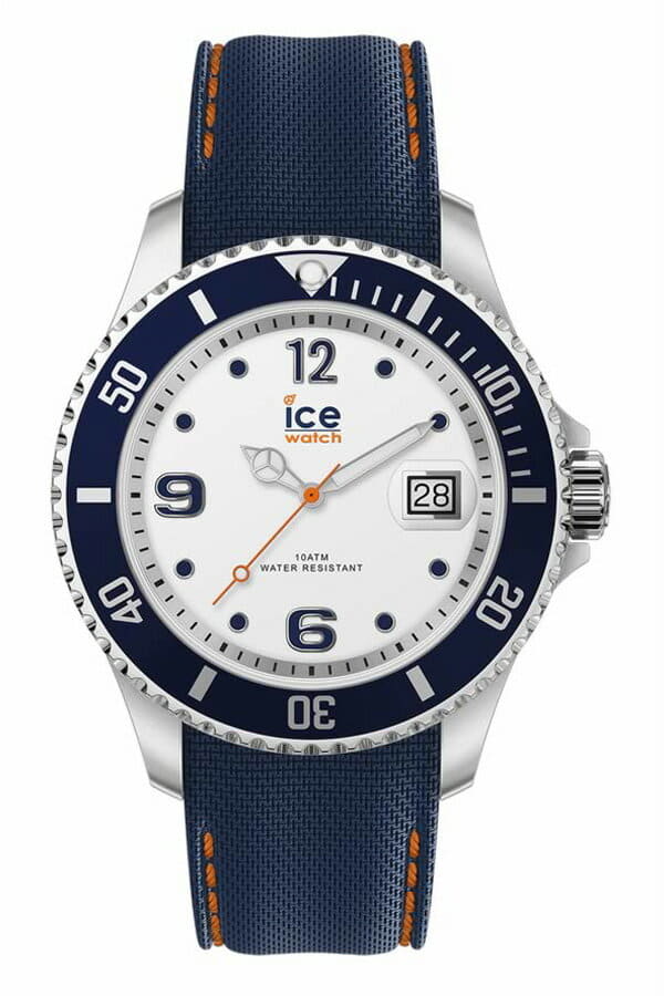 [New]Ice watch ICEWATCH clock ice ICE WATCH ice steal white blue medium ...