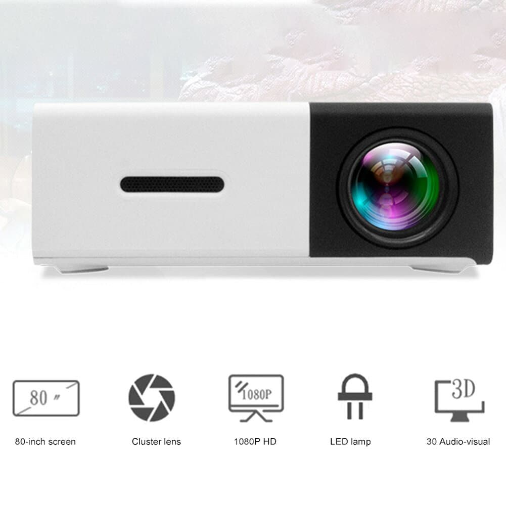 [New]Mini Small Projector with HDMI Cable for USB/iPhone/Smartphone ...