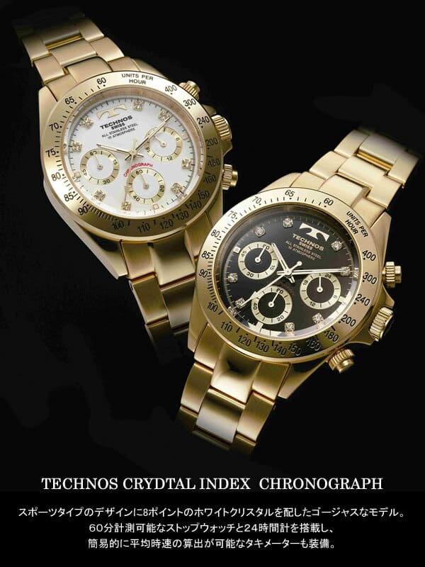 [New][maker ] TECHONOS techno watch Chronograph watch 10 standard ...
