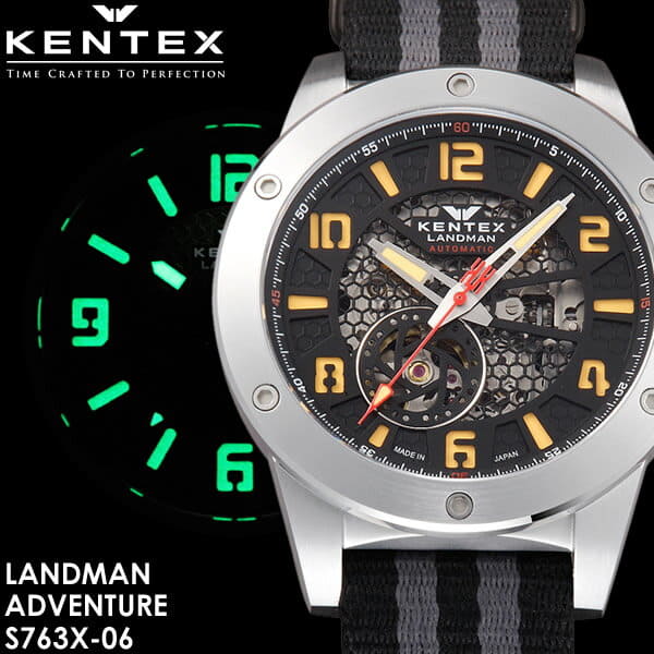 [New]KENTEX Men's Automatic Watch 10 ATM Waterproof S763X-06 - BE ...