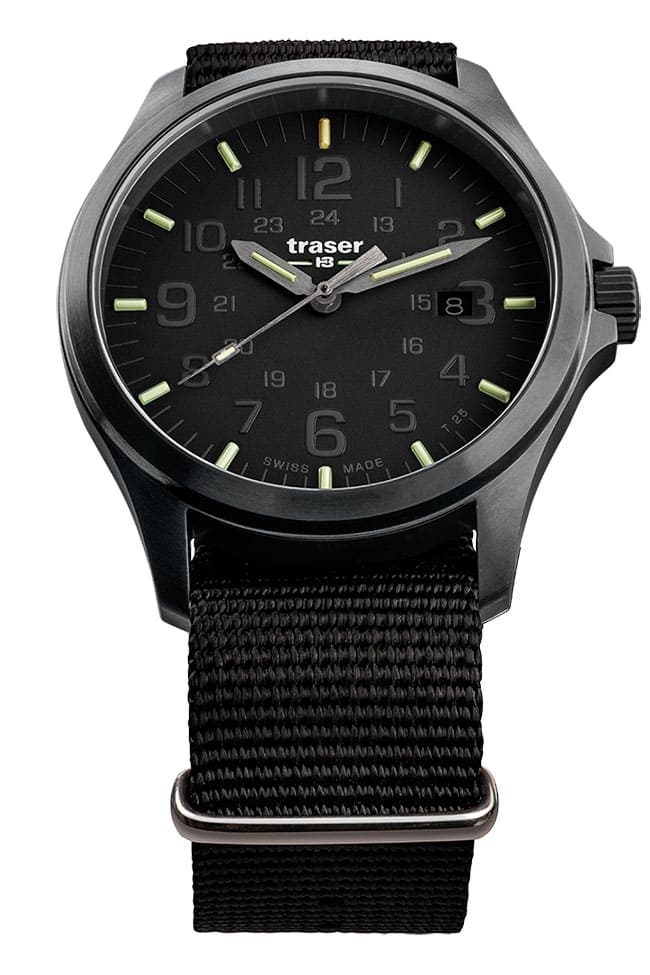 [New] P67 Officer Pro 9031589 Traser watch officer pro 42mm All Black ...