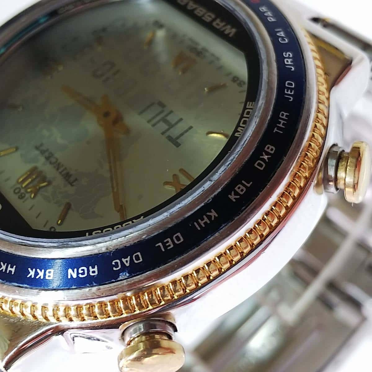 [Used]Good Condition CASIO CASIO Twincept 1326 ABX-610 vintage Men's ...