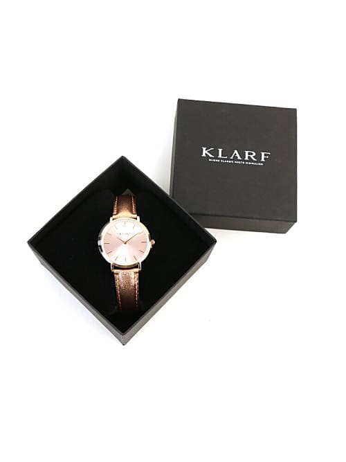 [New]KLARF (kurafu) leather belt round Face watch Lady's petit 33mm, K ...