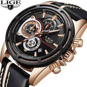 [New]Watch mens brand leader quartz calendar lige mens wristwatches top ...