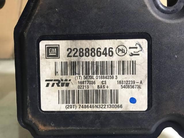 [Used] ABS Control Module GM Daewoo CHEVROLET Malibu 2016 22888646 - BE ...
