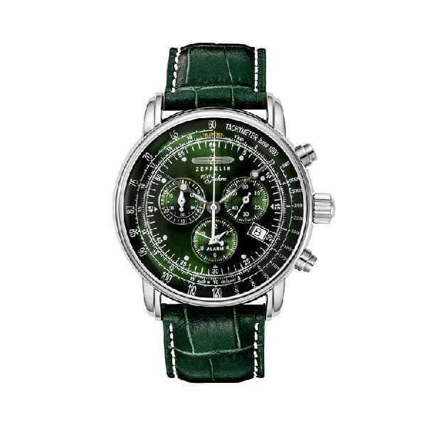 [New]ZEPPELIN Men's Watch Green metallic 8680-4 - BE FORWARD Store