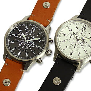 [New]IL BISONTE IL BISONTE watch Chronograph (mens) original leather ...