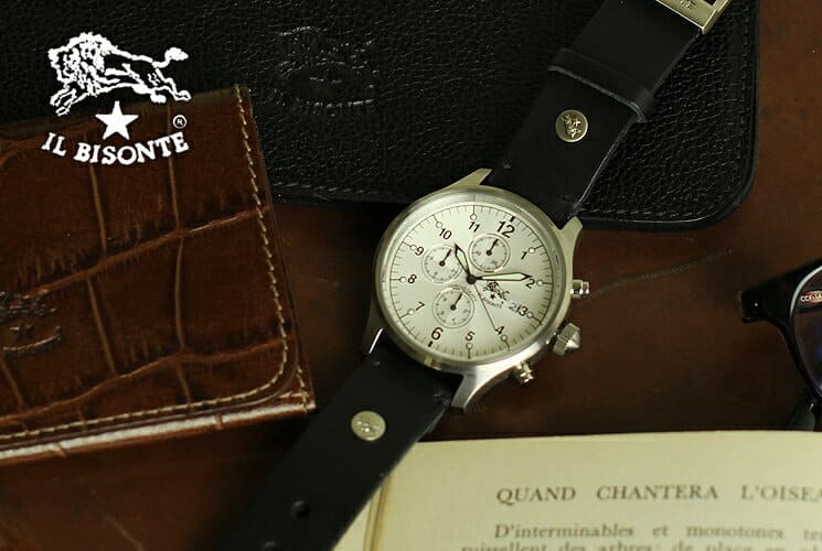 [New]IL BISONTE IL BISONTE watch Chronograph (mens) original leather ...