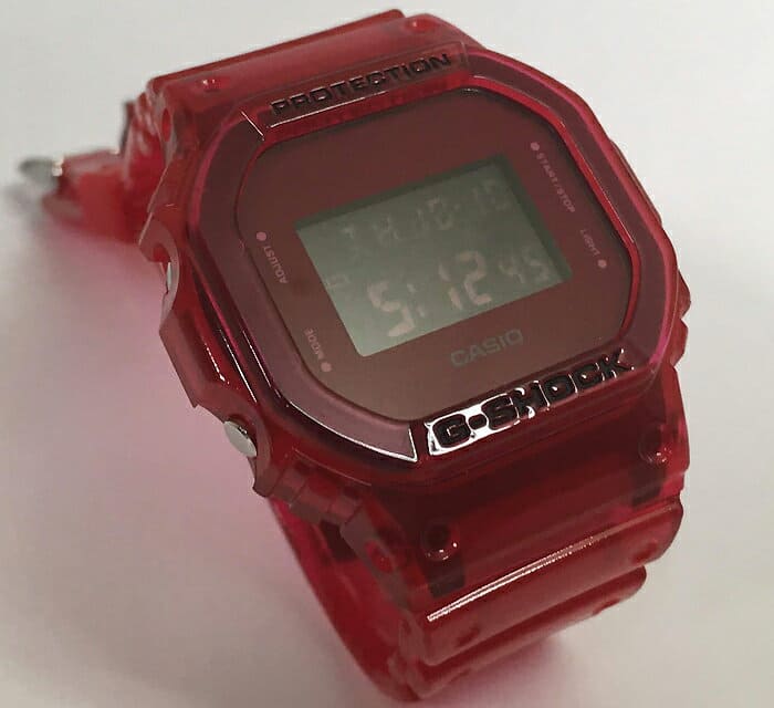 [New]Casio watch G-SHOCK skeleton red red Color Skelton Series DW ...