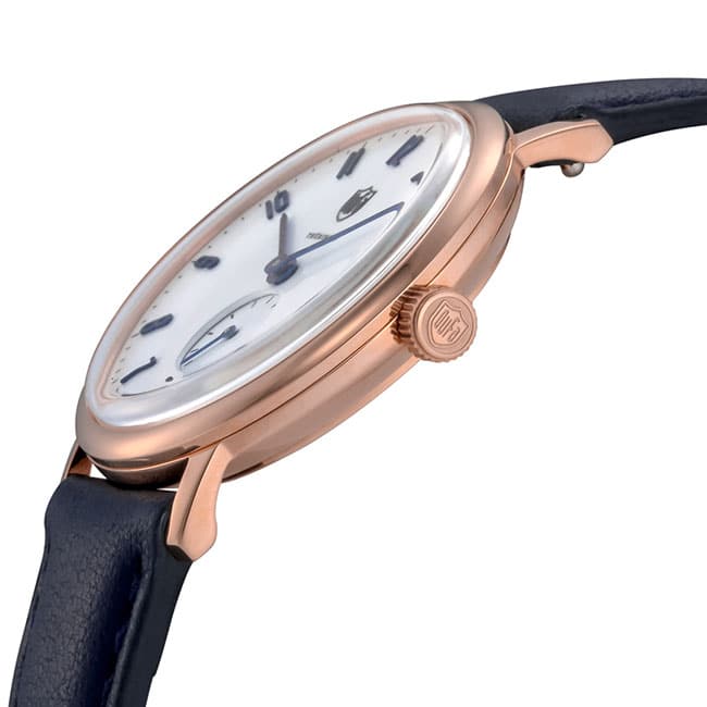 [New]DUFA GROPIUS Watch 32mm White/Rose Gold/Navy Leather for Unisex DF ...
