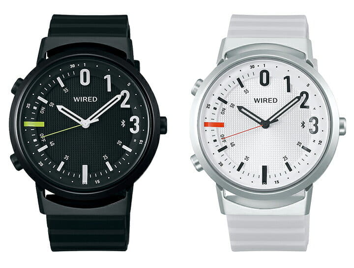 [New]SEIKO ALBA Wired WW Two Dub Men's Watch Urethane Calf Black/White ...