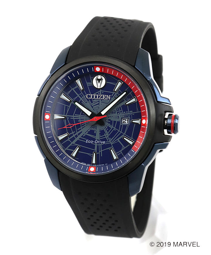 [New]Citizen Eco-Drive Marvel Spider-Man Men's Watch AW1156-01W - BE ...