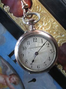 [New]Watch union chain heart ruby case ivy Lady's pocket watch union ...