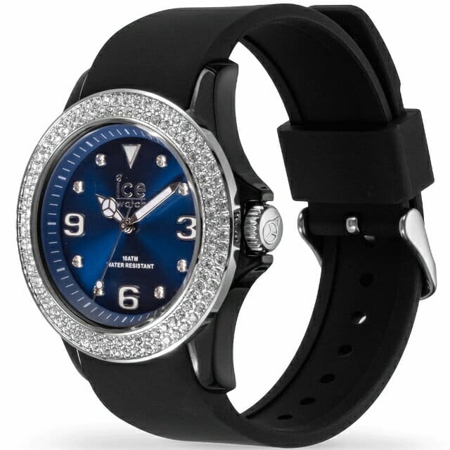 [New] ICEWATCH ICEstar Black Deep Blue Meuse medium unisex quartz 10 ...