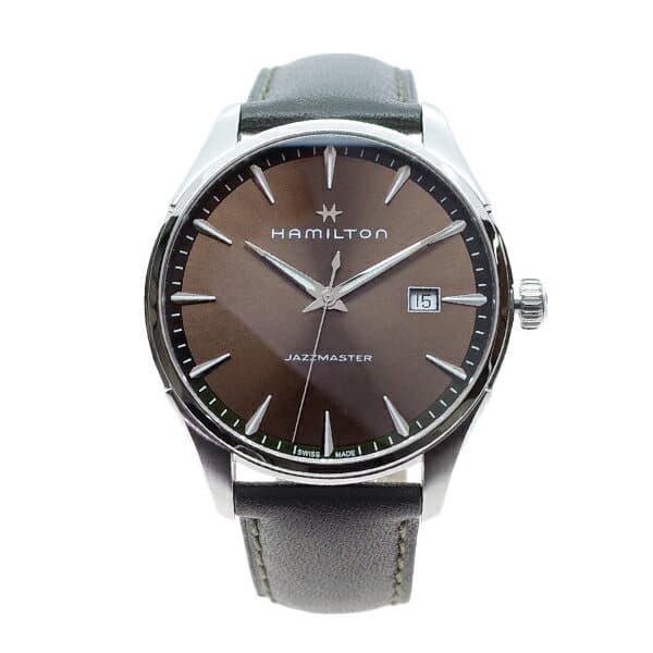 [New]Hamilton Jazzmaster Men's Quartz Watch Bronze/Khaki H32451801 - BE ...