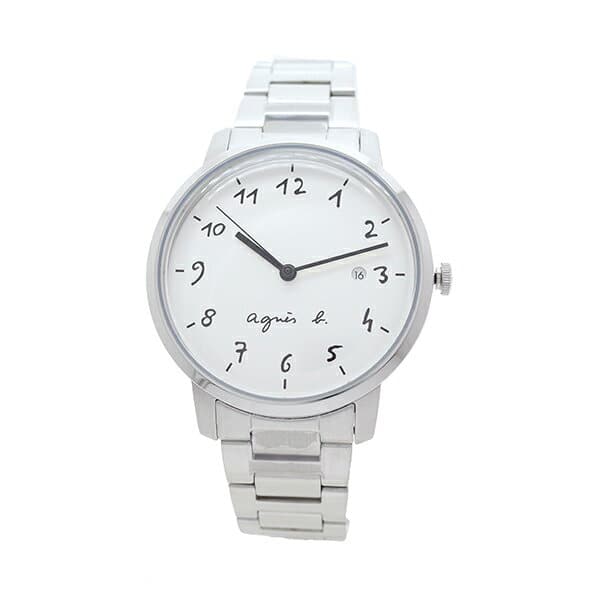 [New]Agnes B. Ladies Quartz Watch Silver/White BG8005X1 - BE FORWARD Store