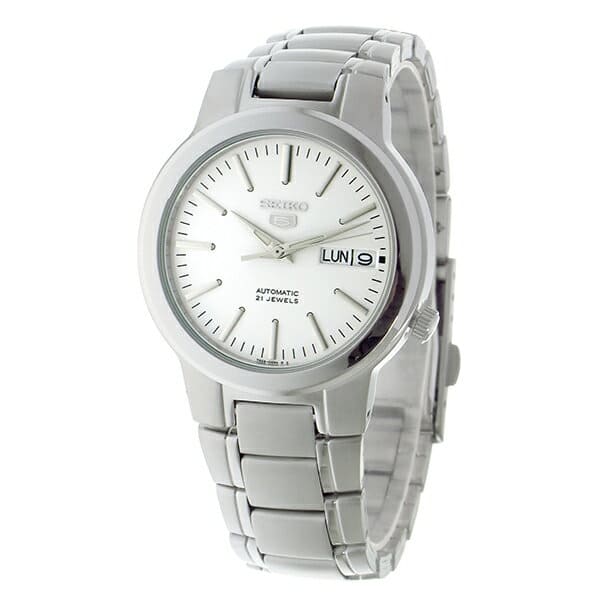 [New]Seiko 5 Men's Self-winding Watch White SNKA01K1 - BE FORWARD Store