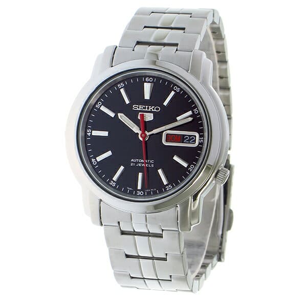 [New]Seiko 5 Men's Self-winding Watch Black SNKL83K1 - BE FORWARD Store