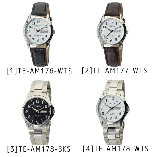 [New]Kiefer Analog Watch with Date Display Function TE-AM176-WTS/TE-AM177-WTS/TE-AM178-BKS/TE ...