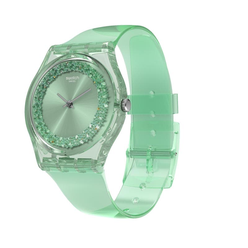 [New]SWATCH Originals Ladies Watch AMAZO-NIGHT Gent Plastic Vinyl Belt ...
