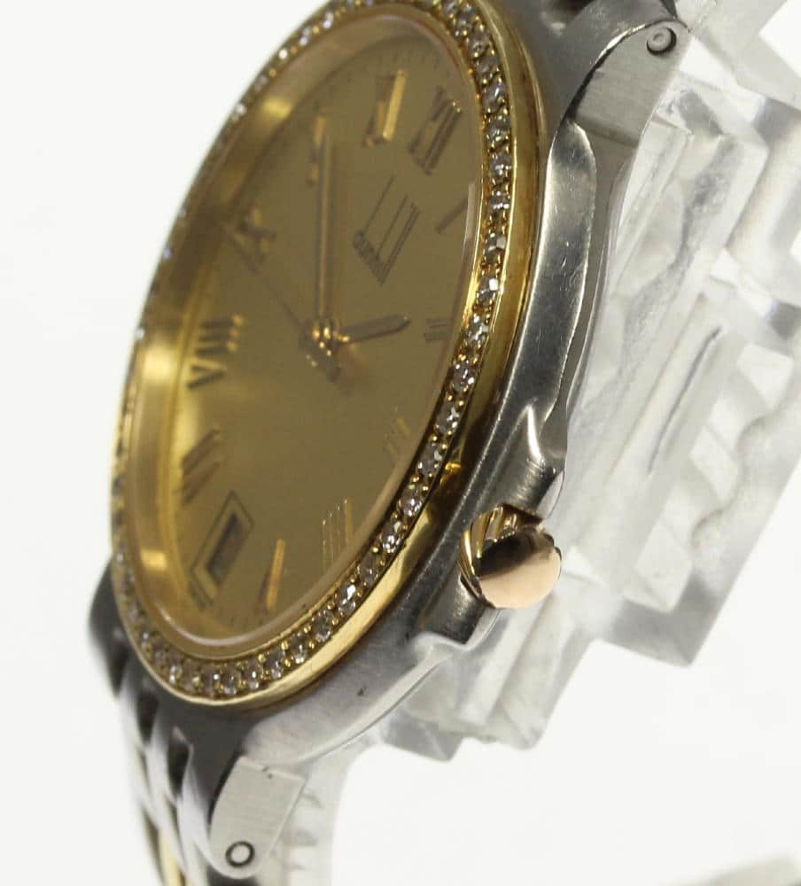 [New]Dunhill Dunhill elite diamond bezel quartz Boys - BE FORWARD Store