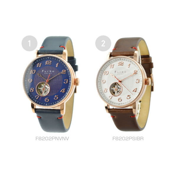 [New]furubodezain watch Furbo mens F8202PSIBR/F8202PNVNV transparent ...