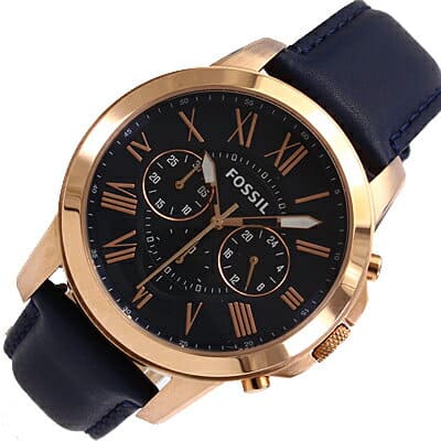 [New]FOSSIL Fossil FS4835 watch mens Navy GRANT Grant - BE FORWARD Store