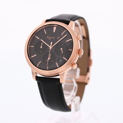 [New]agnes b. agnis b. BT3036X1 watch mens quartz leather belt - BE ...