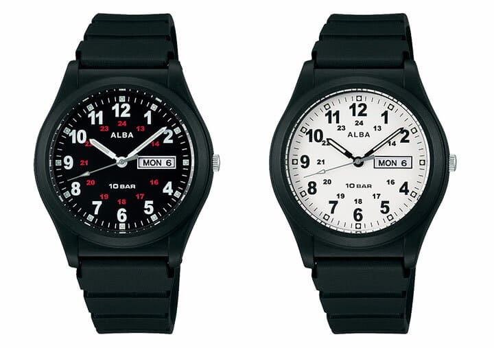 [New]Seiko Alba Men's Quartz Watch Nylon Urethane Black/Blue/White ...