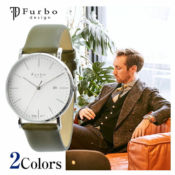 [New]Furbo Design Men's Quartz Watch F02-PIVLB/F02-SWHLG - BE FORWARD Store
