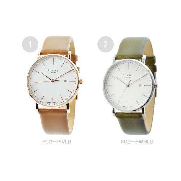 [New]Furbo Design Men's Quartz Watch F02-PIVLB/F02-SWHLG - BE FORWARD Store