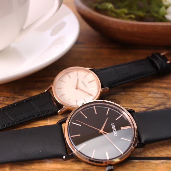 [New]SEIKO Selection Men's/Women's Pair Watch Gold SCXP - BE FORWARD Store