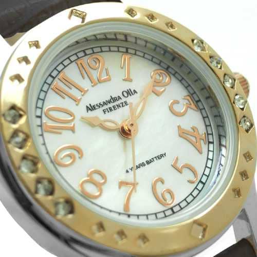 [New]Watch Lady's that Sandra aura Alessandra Olla watch round Face 10P ...