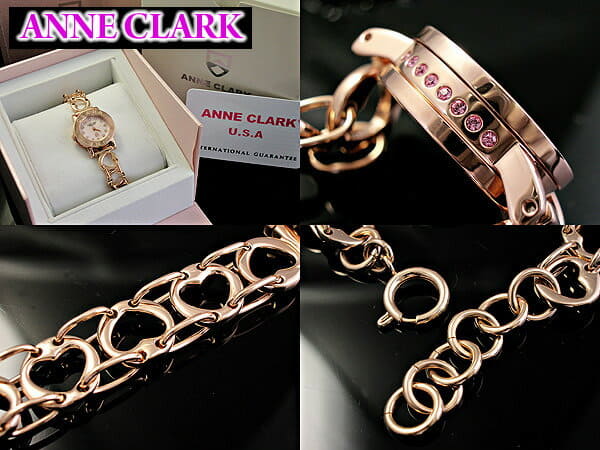 [New]Ankh Lark clock opunhatoburesurettoutchipinkugorudo X pink shell ...