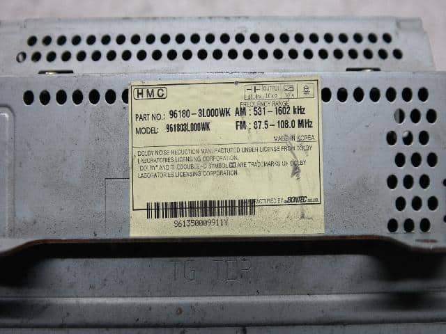 [Used] Audio Player HYUNDAI Azera TG 2006 95299506 - BE FORWARD Auto Parts
