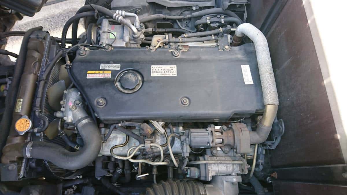 [Used]4HL1 Engine Isuzu elf January, 2005 PB-NKR81A 4,800cc best output ...