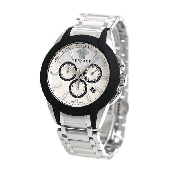 [New]VERSACE Men's Swiss Chronograph Watch White VEM800118 - BE FORWARD ...