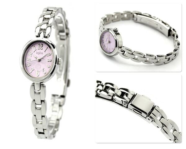 [New]It is up to 64 times seikoarubaanjienu watch OVAL purple AHJK403 ...