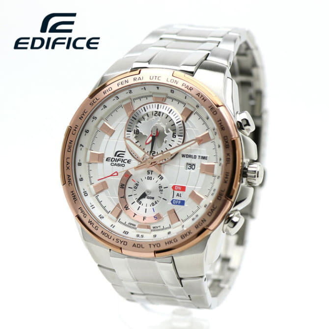 [New]bargain It embeds a CASIO kashioedifisu EDIFICE world time ...
