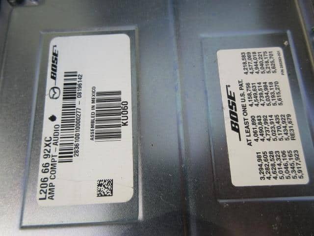 [Used]MPV LY3P Audio Amplifier L2066692XC - BE FORWARD Auto Parts