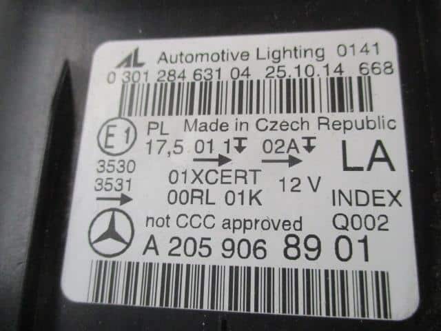 [Used]Benz W205 C Class 205042C Left Headlight A205 906 8901 - BE ...