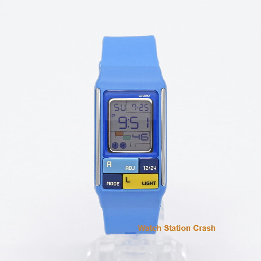 [New]With Casio digital CASIO POP TONE LDF50-2 blue mens Ladies child ...