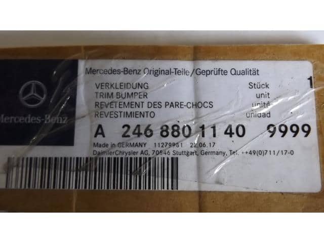 [Used]Benz W246 B Class 246242 Front Bumper Face A 246 880 11 40 9999 ...