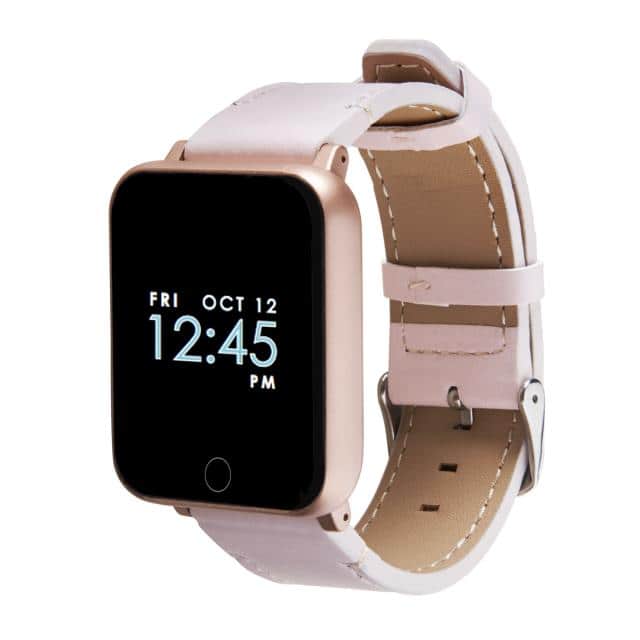 [New]fusion clock smart iTech Fusion Leather Strap Smartwatch Blush ...