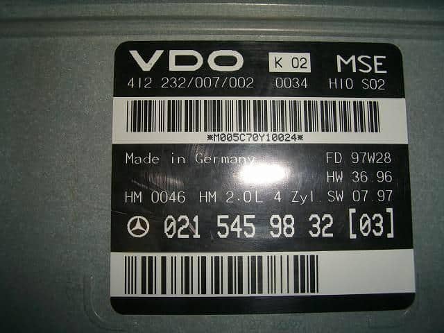 [Used]Benz W202 C Class 202020 Engine Control Unit / ECU - BE FORWARD ...