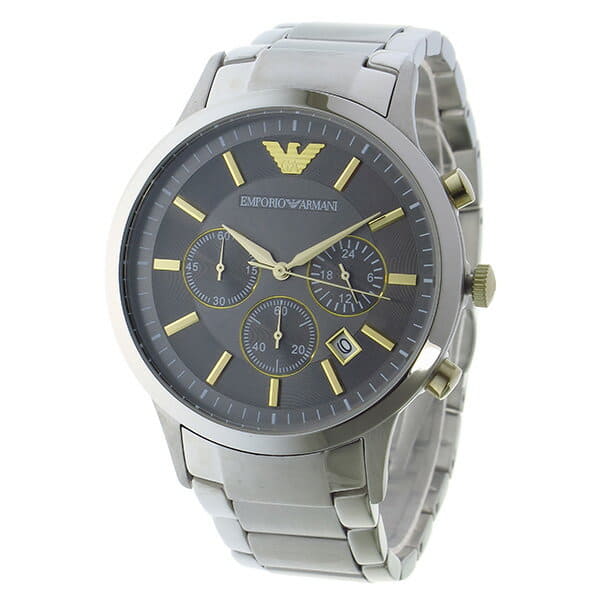 [New]Emporio Armani clock EMPORIO ARMANI rhenate RENATO quartz mens ...