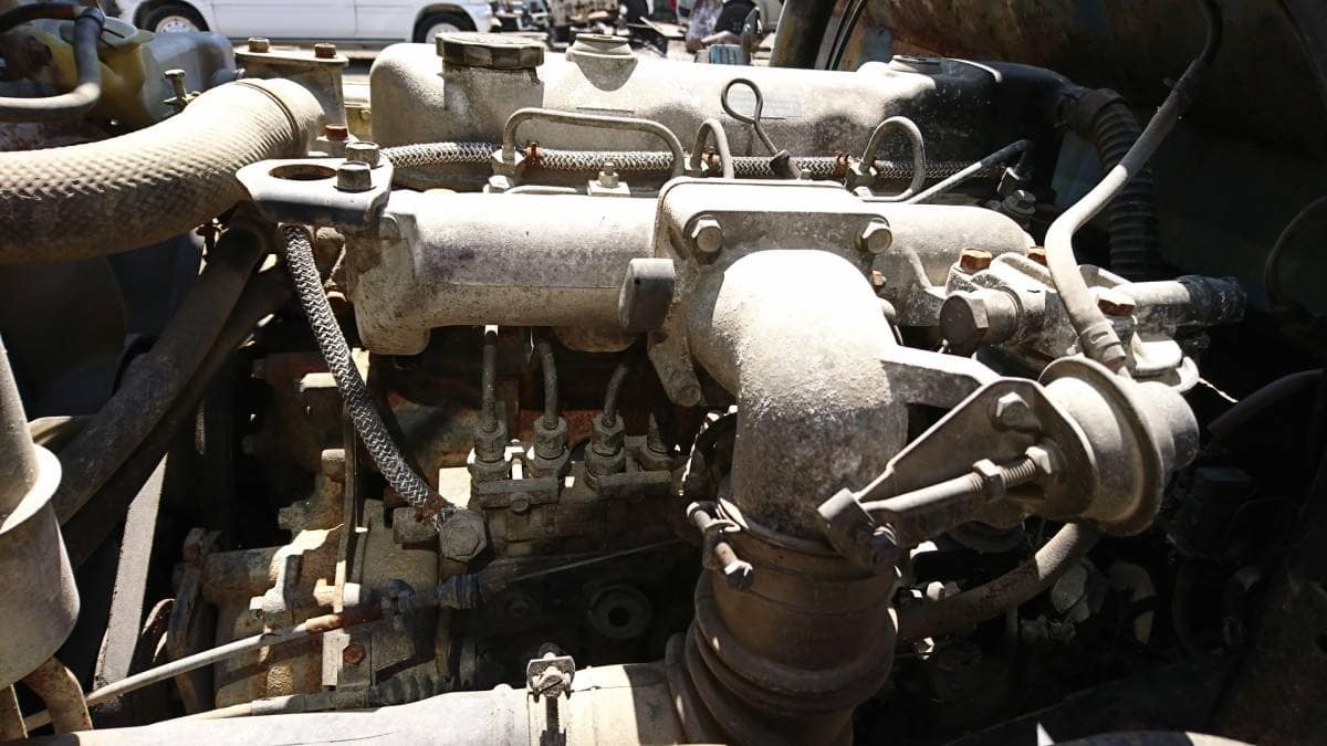 [Used]4D32 Engine Mitsubishi Canter March, 1987 P-FE315BD 3,600cc truck ...