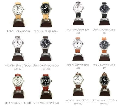 [New]IL BISONTE Quartz Watch with Calendar Display Embossed Leather ...
