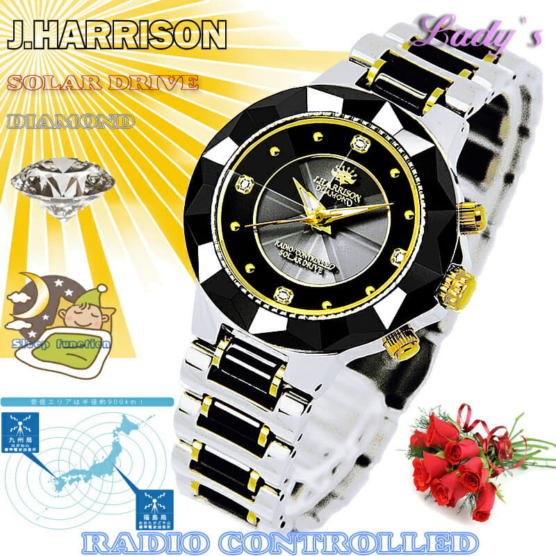 [New]J.HARRISON Electric wave solar JH-024LBB Ladies John Harrison John ...