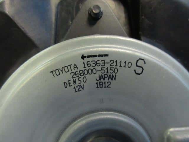 [Used]Vitz NHP130 fan motor 1636321110 - BE FORWARD Auto Parts